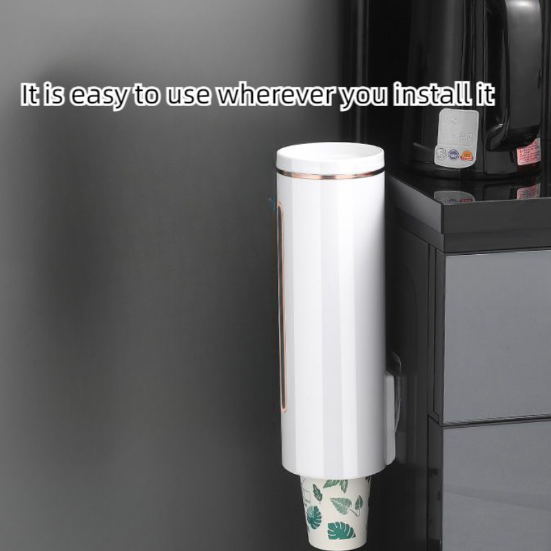 Plastic Cups Holder Disposable Cup Rack Dust-proof Paper Cups Dispenser ...