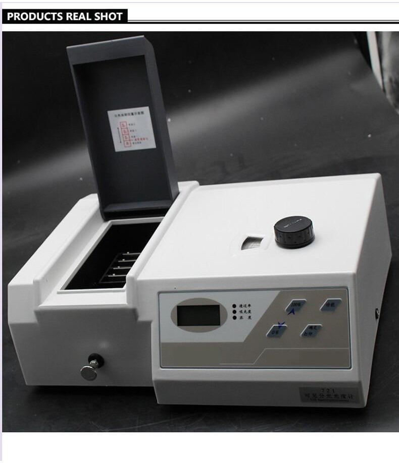 721 Visible Spectrophotometer Wavelength Range 350-1020nm UV Tester ...