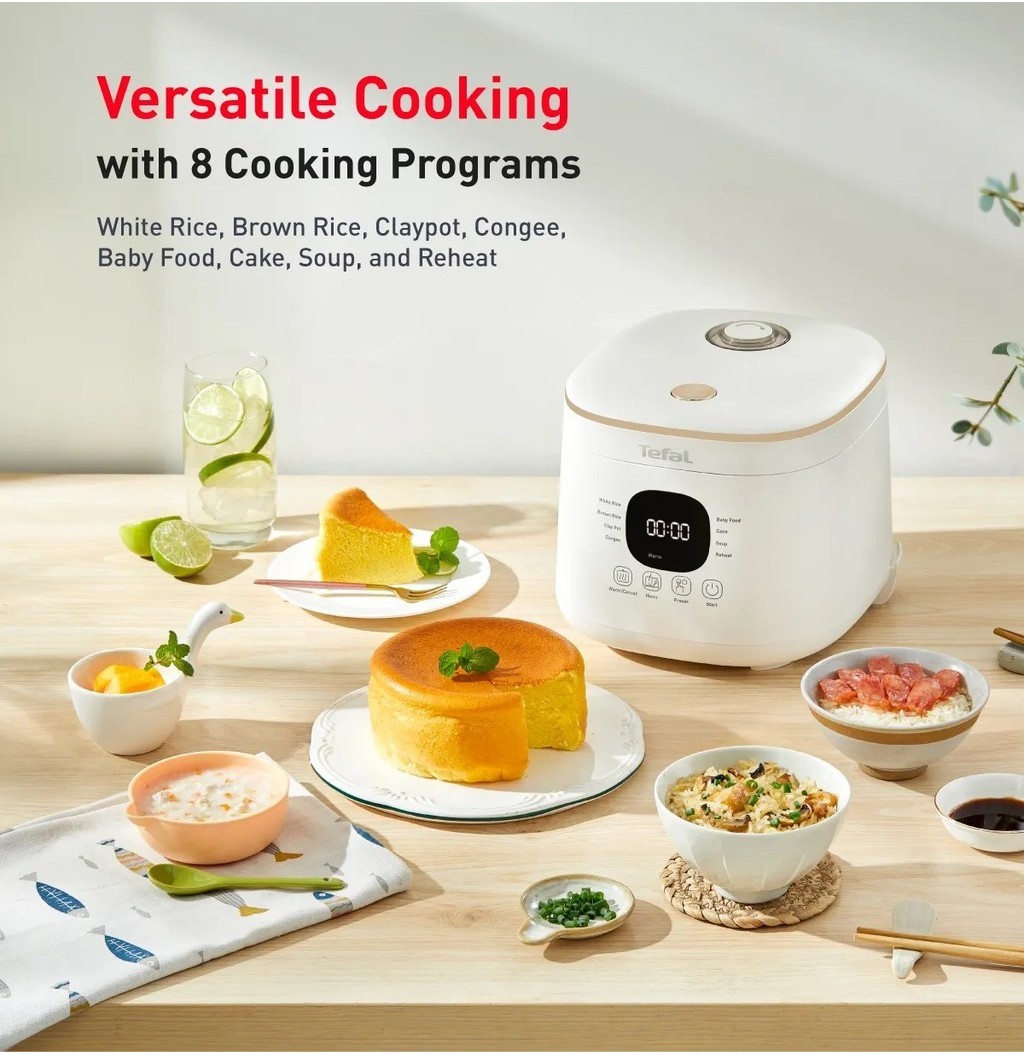 Tefal RK5151 Mini FuzzyLogic Rice Cooker 0.7L | Shopee Singapore