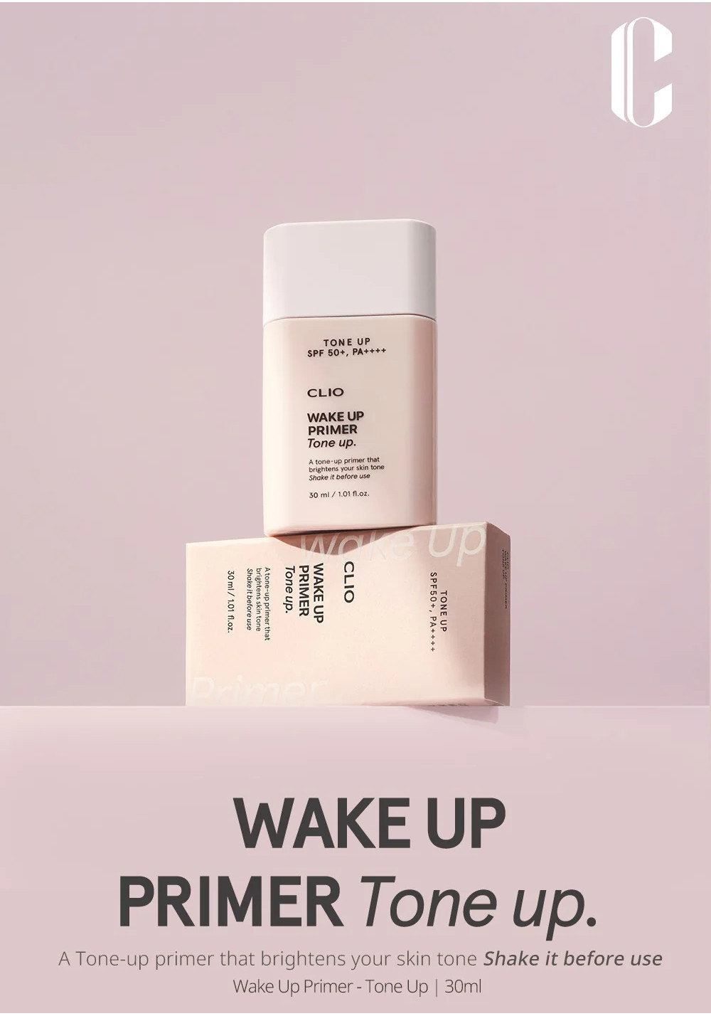 [CLIO] Wake Up Primer 30ml / 50ml ( Blur | Moisture | Tone Up) | Shopee ...