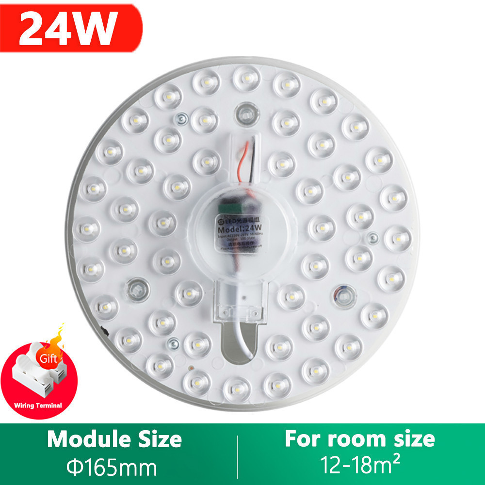 Ceiling Light LED Module 220V-240V Round LED Panel Light 12W 18W 24W ...