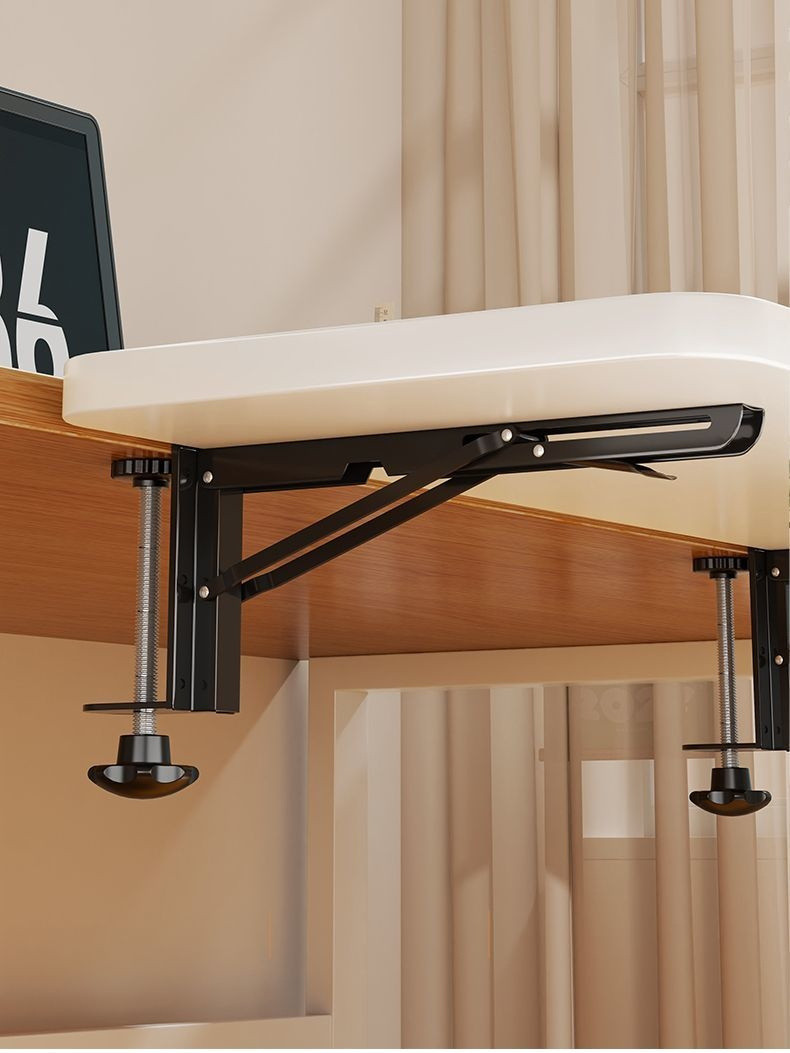 [SG stock][under desk keyboard tray]Computer Keyboard Bracket Rounded ...