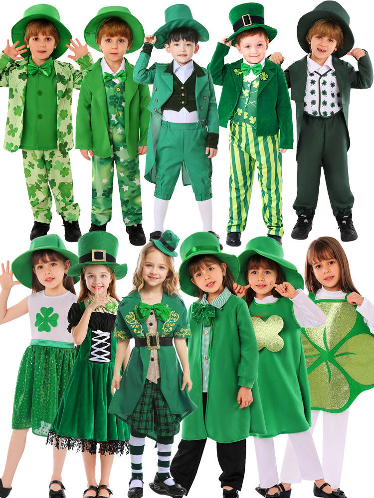St. Patrick's Day National Traditional Costume Irish Fairy Elf Four-leaf Crust Wizard Of Oz ...