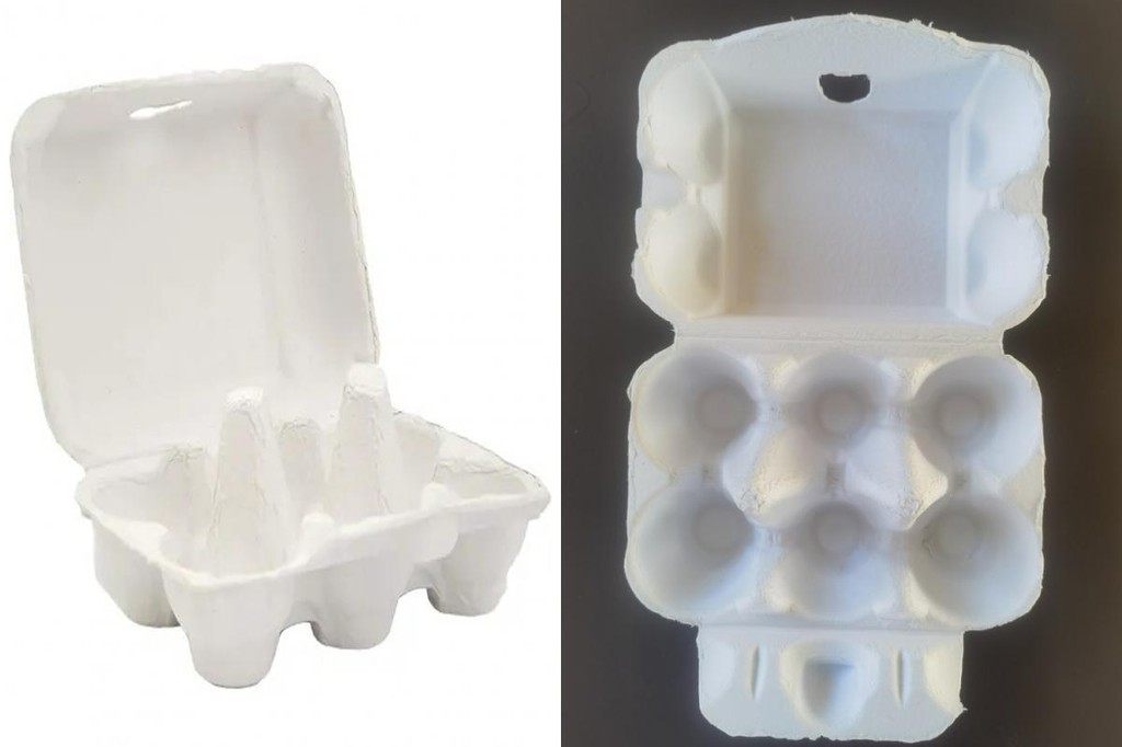 SLS_ Paper Egg Cartons 6-egg Paper Cartons 10 Pack Reusable Egg Cartons ...