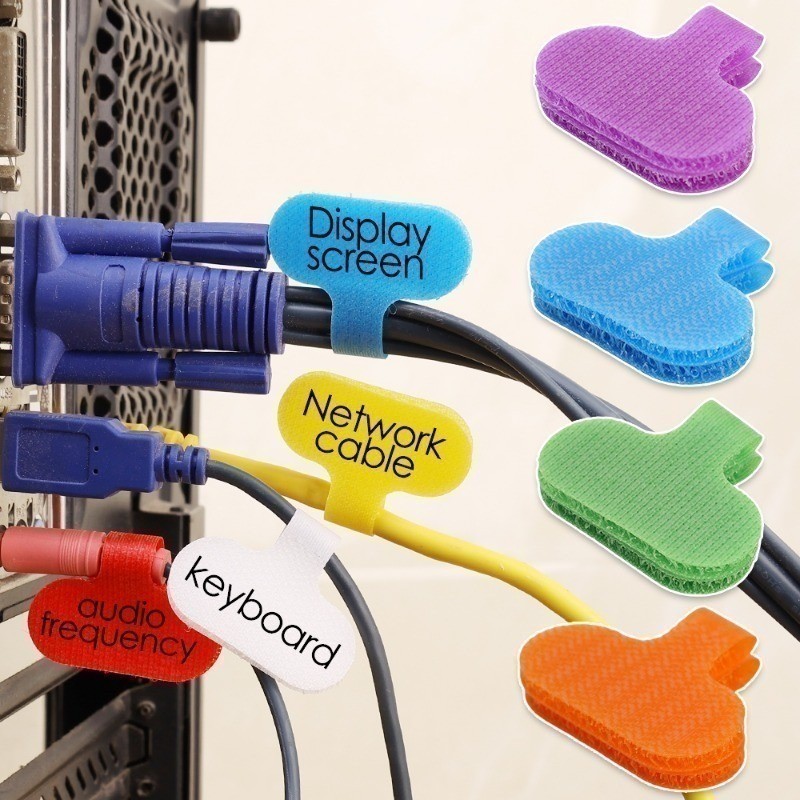 [ Wholesale Prices ] Write-on Label Velcro - Reusable, Coloured ...