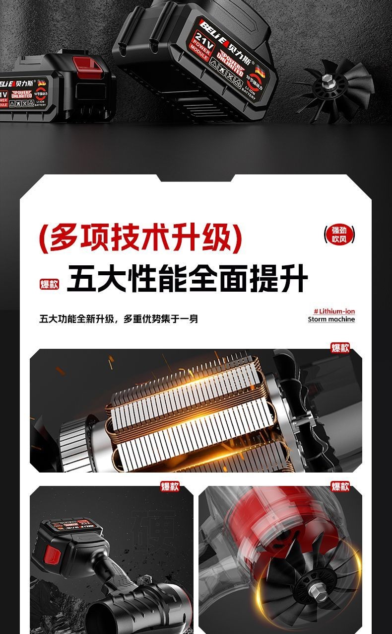 New Ducted Violent Fan Car Wash Water Blowing Dust Removal Turbine ...