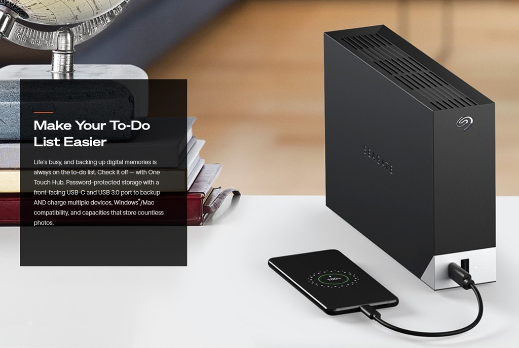 Seagate ONE TOUCH DESKTOP HUB 20TB 18TB 16TB 14TB 12TB 10TB 8TB 6TB 4TB ...