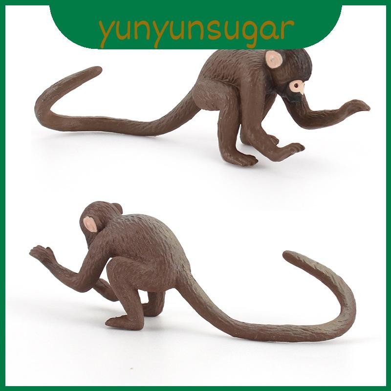 Mini Pvc Adorable Monkey Squirrel Gorilla Model Cute Collectible ...