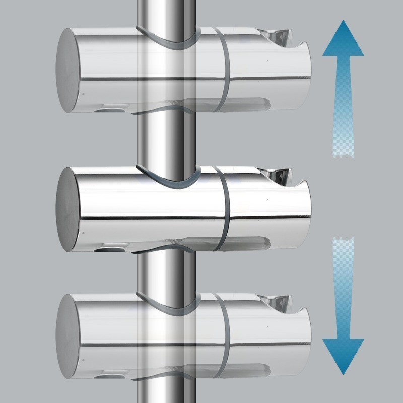 Adjustable Shower Head Holder - 360° Rotation Sprinkler Heads Clamp ...