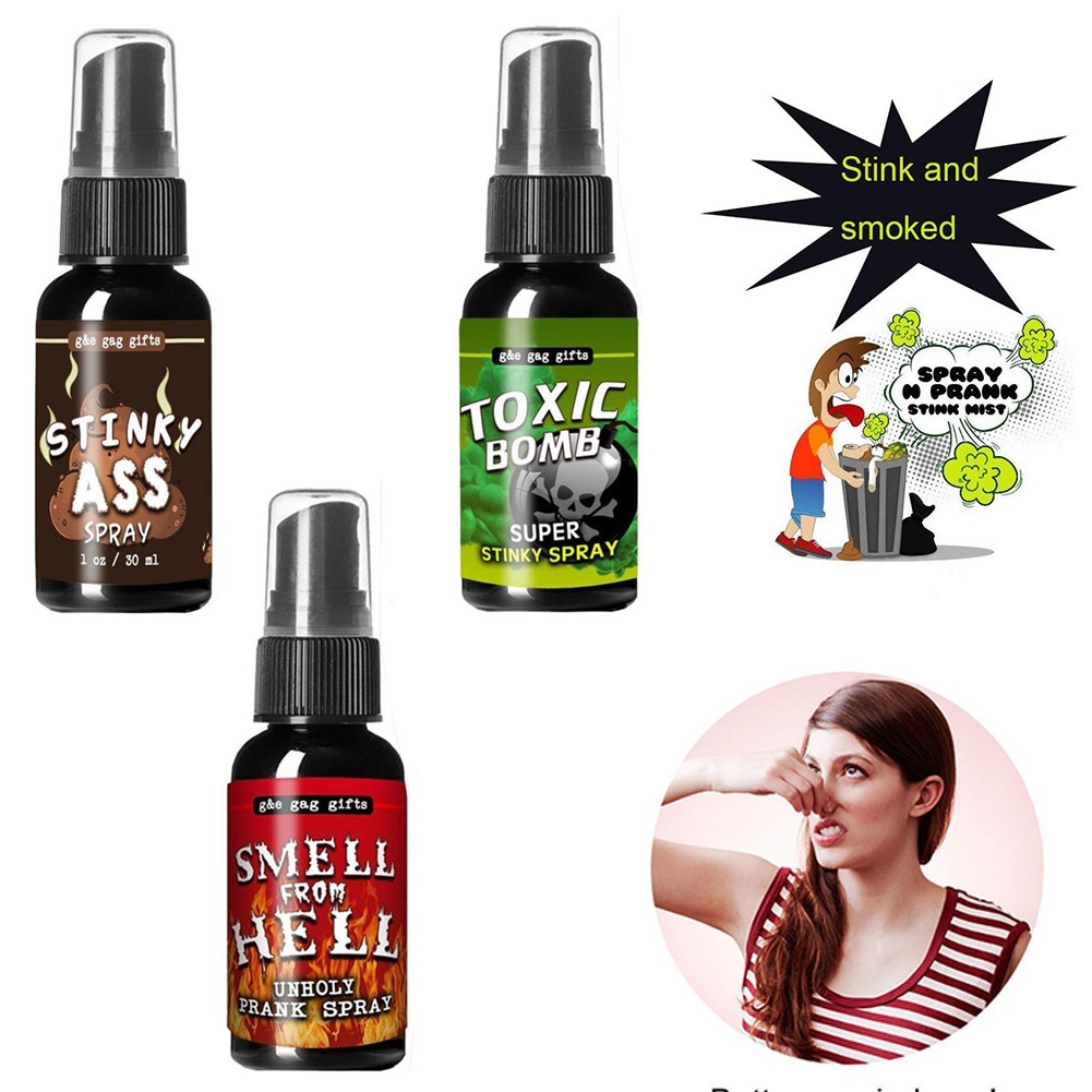 30ML Novelties Liquid Fart Gag Prank Joke Spray Can Stink Bomb Smelly ...