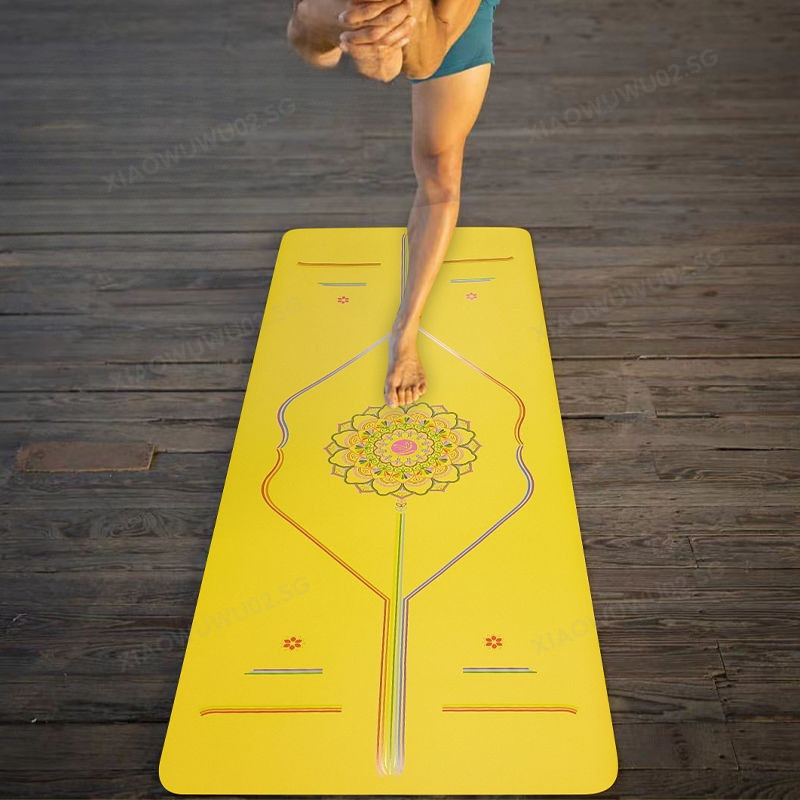 Sports Mat Professional Grade Yoga Mat Natural Rubber Fitness Sweat ...