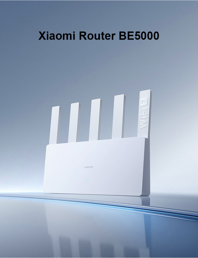 Xiaomi BE5000 Router WiFi 7 MLO 2.4GHz 5.0GHz Dual Band WiFi 7 512MB ...