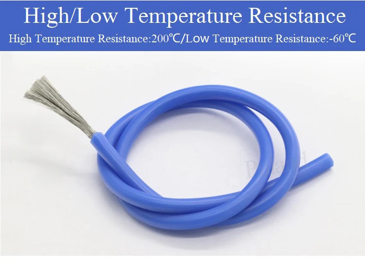 1M Heat-Resistant Ultra Soft Silicone Wire - High Temp Flexible Copper ...