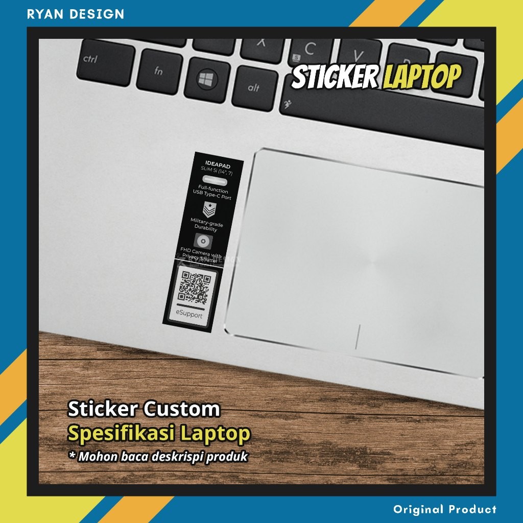 in stock Lenovo Ideapad Slim 5i Laptop Logo Sticker Specifications ...