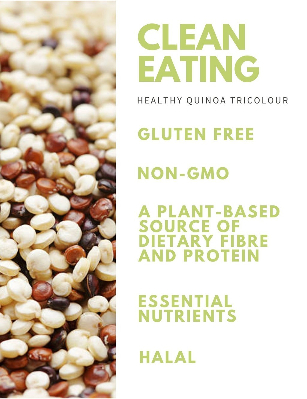 Hugonic Organik 100% Beras Quinoa Tiga Warna Bolivia (Halal Sijil CERES ...