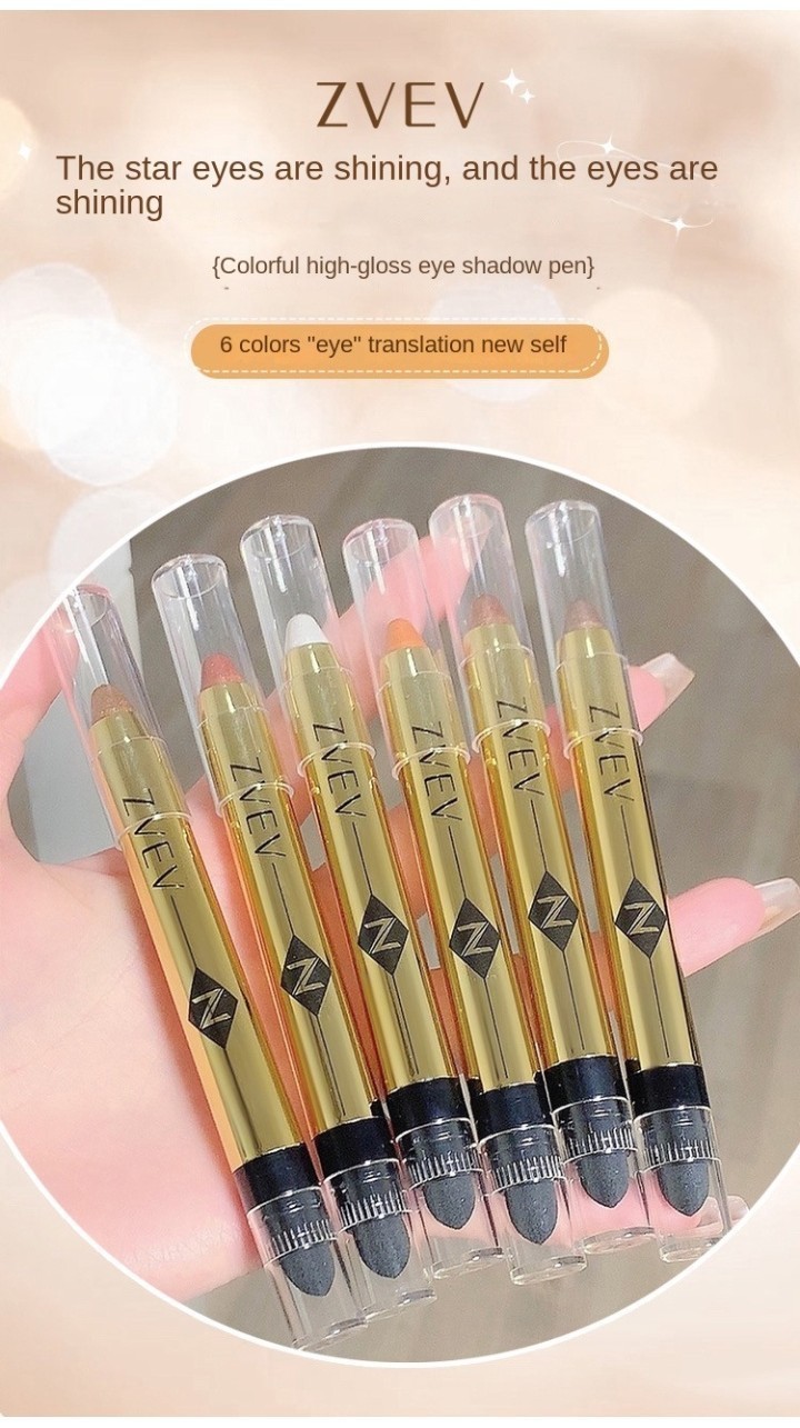 ZVEV Double End Glitter Eyeshadow Stick - Waterproof Pencil Highlighter ...