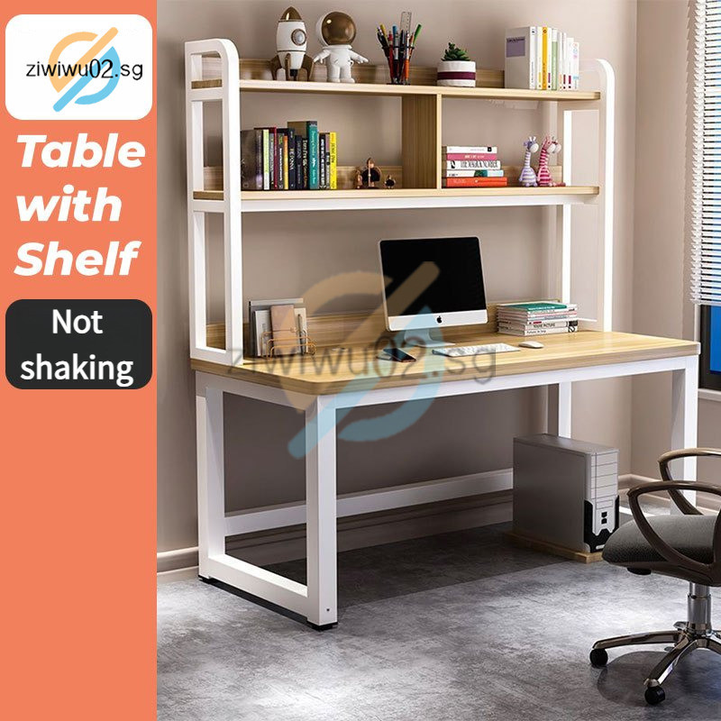 Study Table with shelves/Computer Desk/Office Table 80/ 100/ 120/ 160CM ...