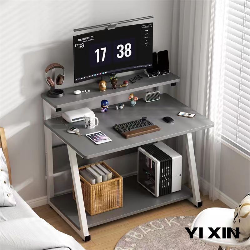 YIXIN Computer table Movable single person table Learning table small ...