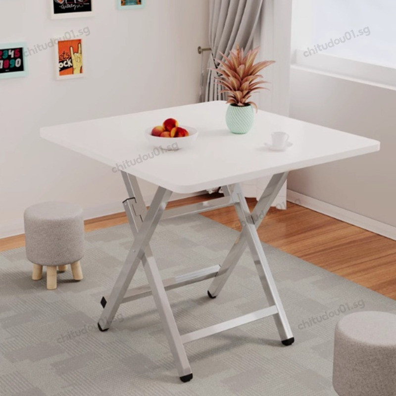 Small-scale Foldable Dining Table Household Layout Simple Round Table ...