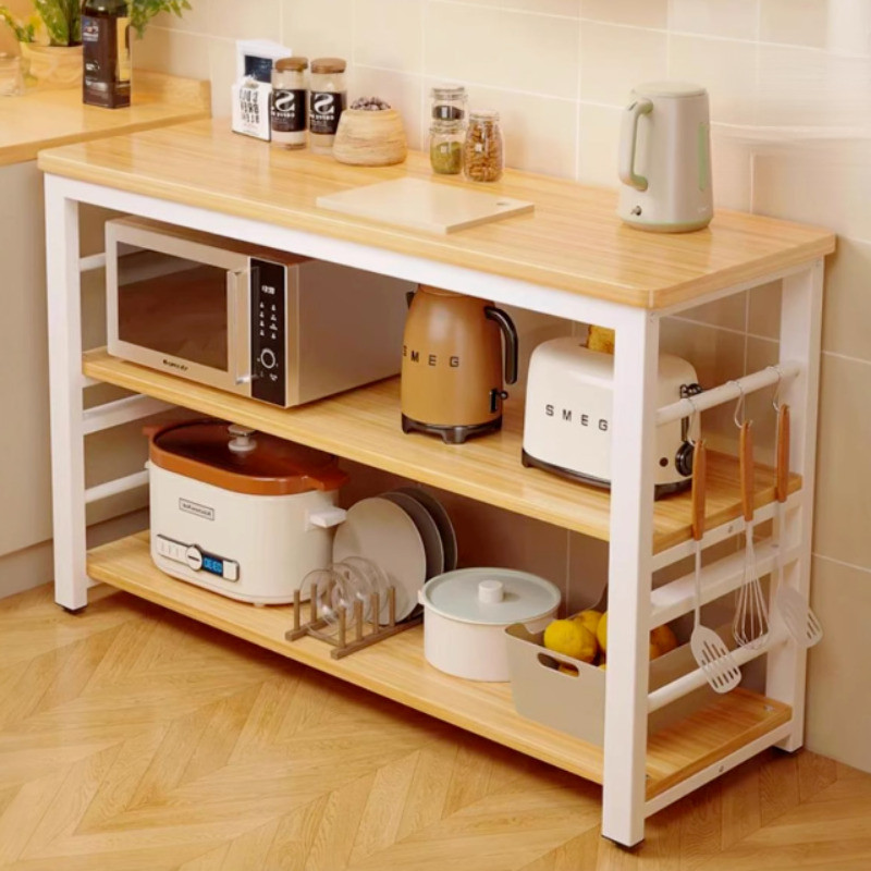 Kitchen Storage Rack Multi-functional Wooden Floor Multi-layer ...