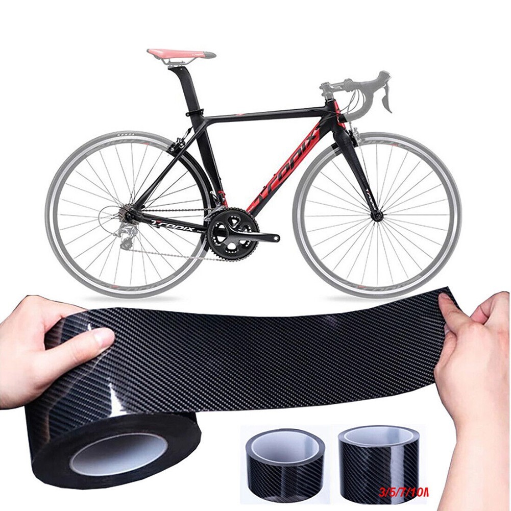 [GOJOEY] Bike Frame Protection Stickers 5D Carbon Pattern Film 3/5cm ...
