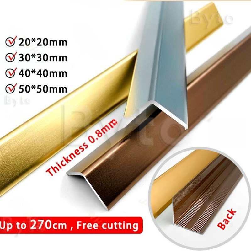 Byto Corner Guard Strip Aluminium Alloy Corner Protection Strip Bumper ...