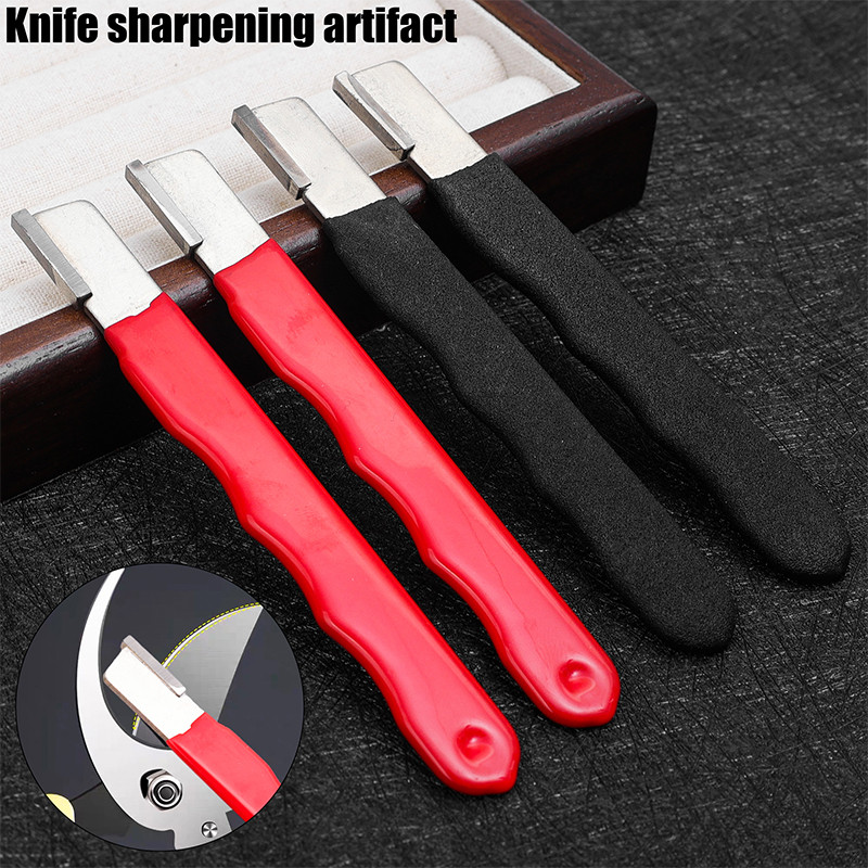 3 in 1 Portable Handheld Knife Sharpener - Long Handle Mini Knife ...