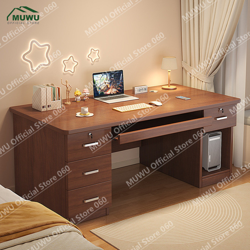 MUWU Desk Study Desk Writing Desk Minimalist Modern Office Desk Bedroom ...