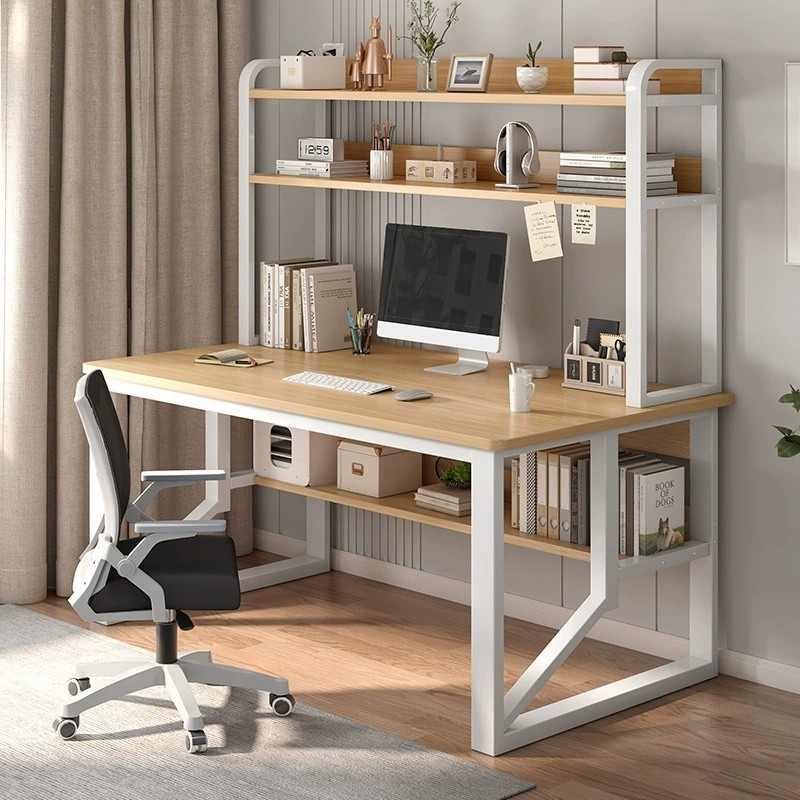Desk Home Bookshelf Integrated Modern And Simple With Storage Rack ...