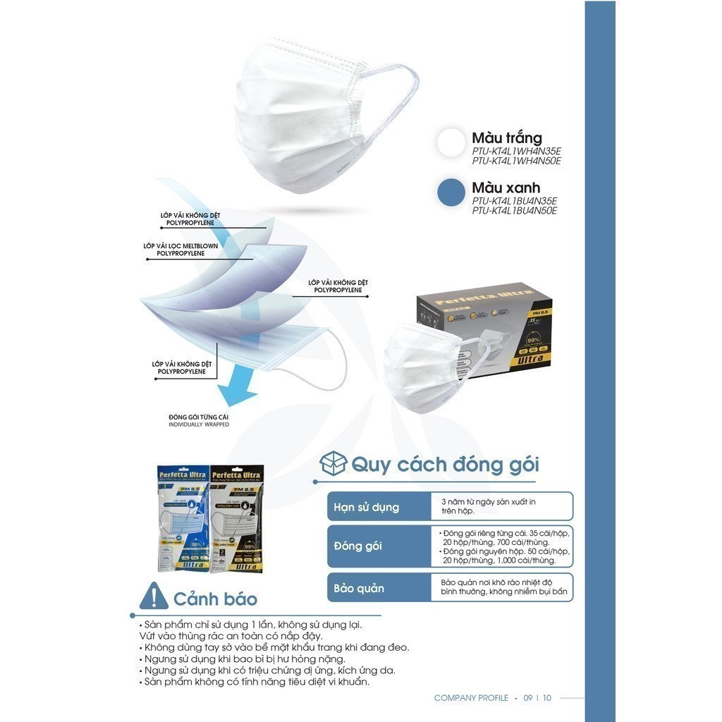 Carton of 700 Perfetta Ultra 4-Layer Masks, Individually Packed (35 ...