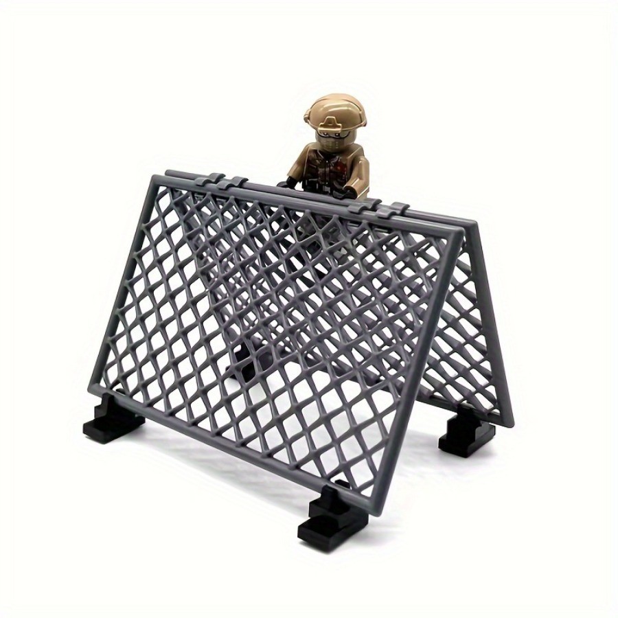 5pcs MOC DIY WW2 Military Base Barbed Wire Fence Mesh Isolation Net for ...
