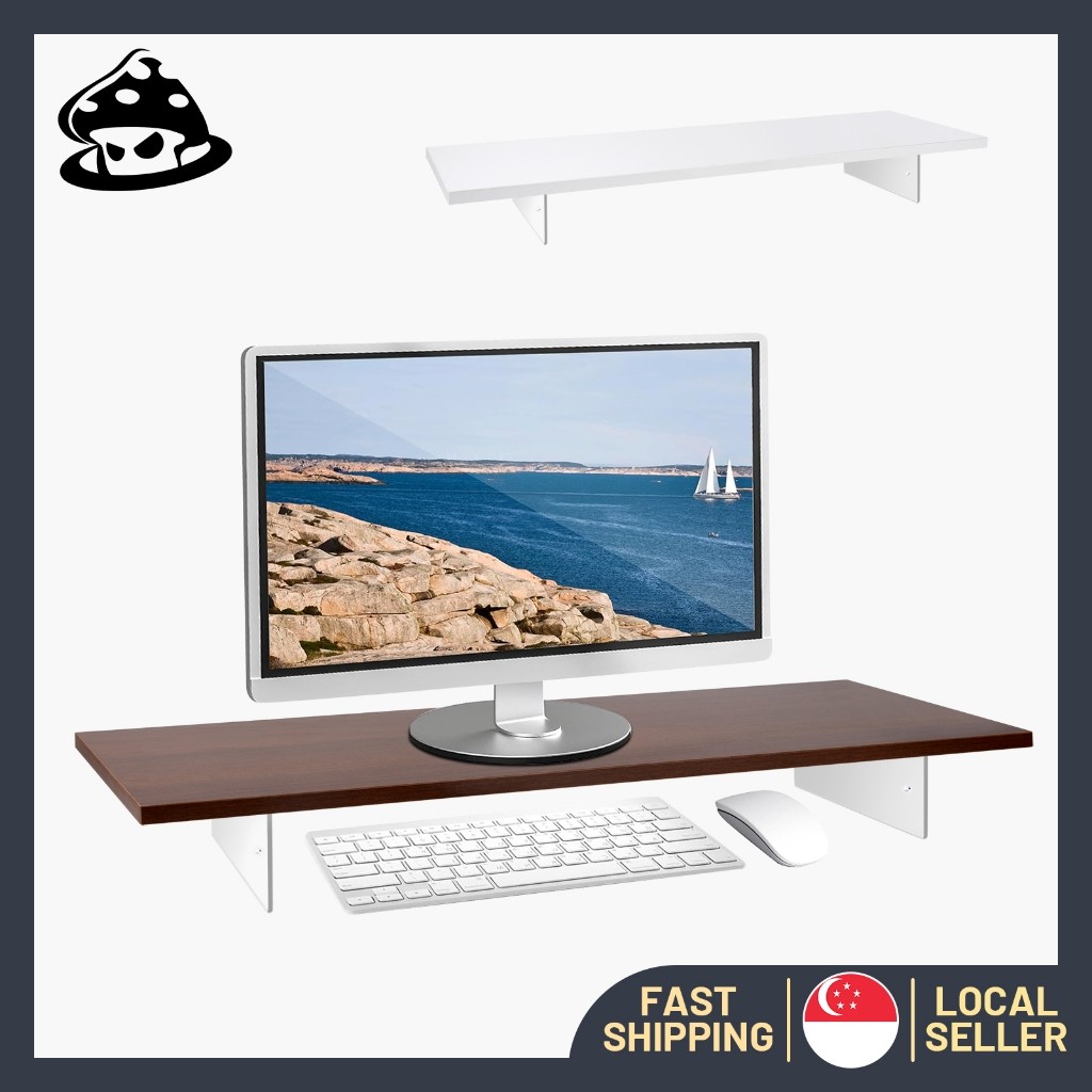 in stock Monitor Stand Wooden Laptop Stand Acrylic Desktop Organizer ...