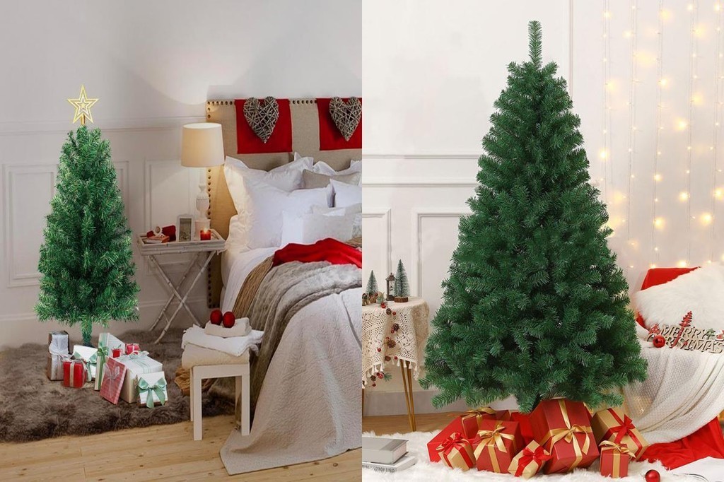 {xiapimart} Christmas Tree with Stable Base Home Office Christmas Tree ...