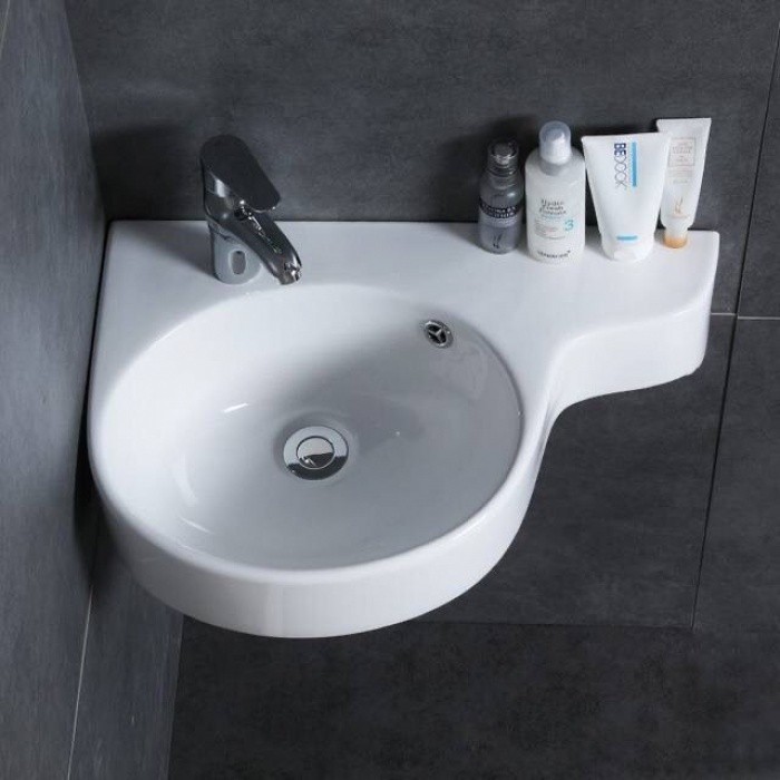 Toilet corner basin hanging basin small apartment wall-mounted ceramic ...