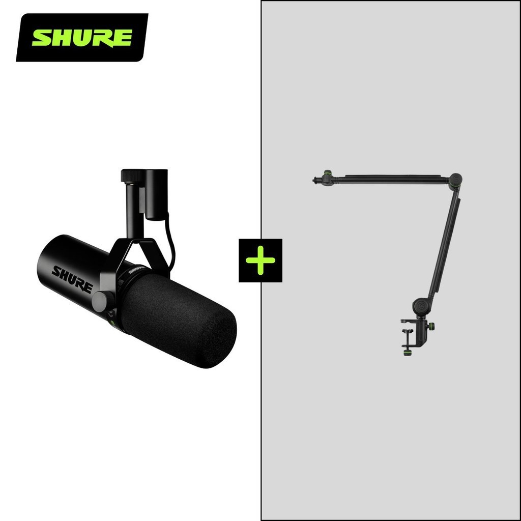 SHURE SM7dB Dynamic Vocal Microphone With Built-in Preamp + Gravity ...