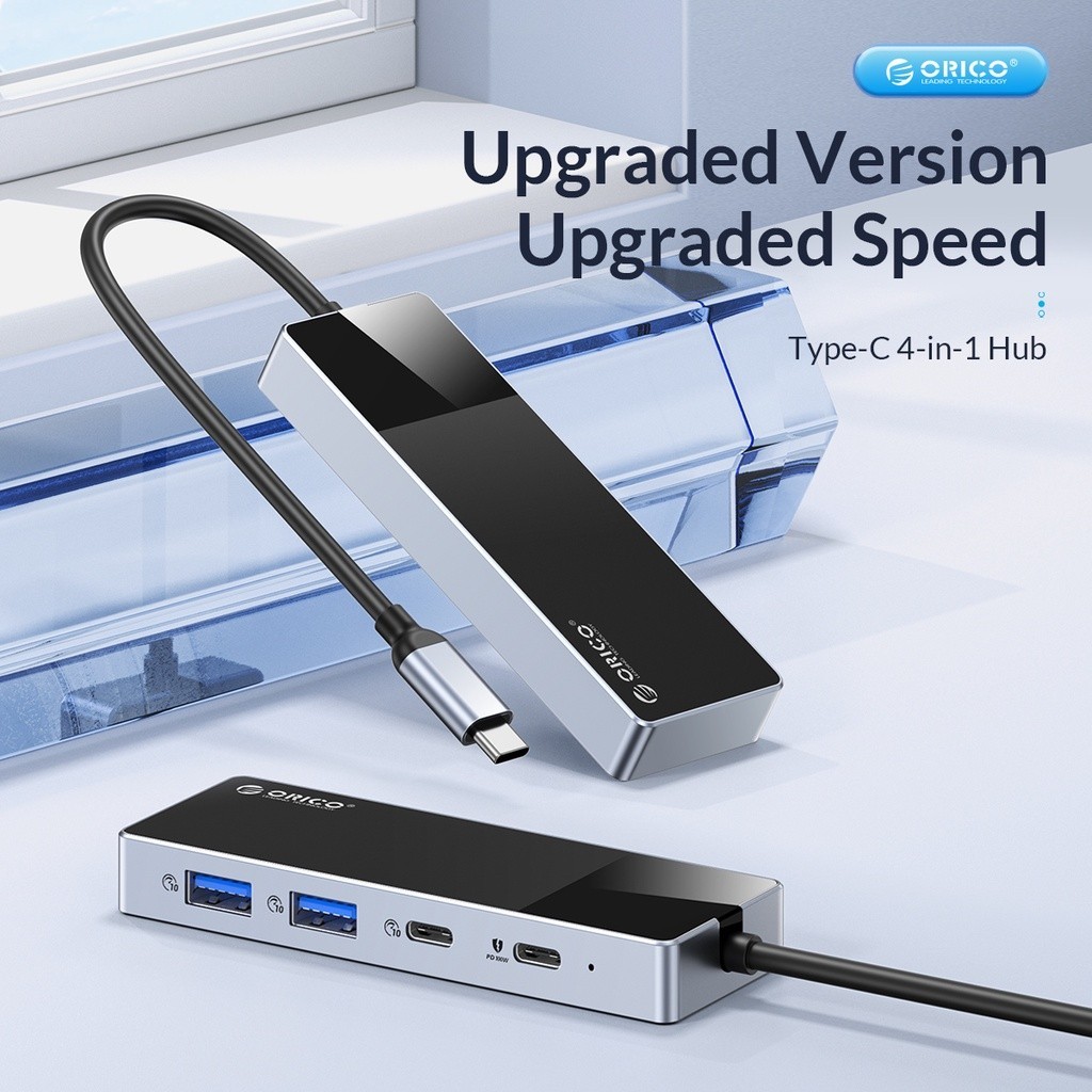 ORICO 4 Port USB 3.0 Hub Ultra-Slim Data USB Hub with PD100W Fast ...