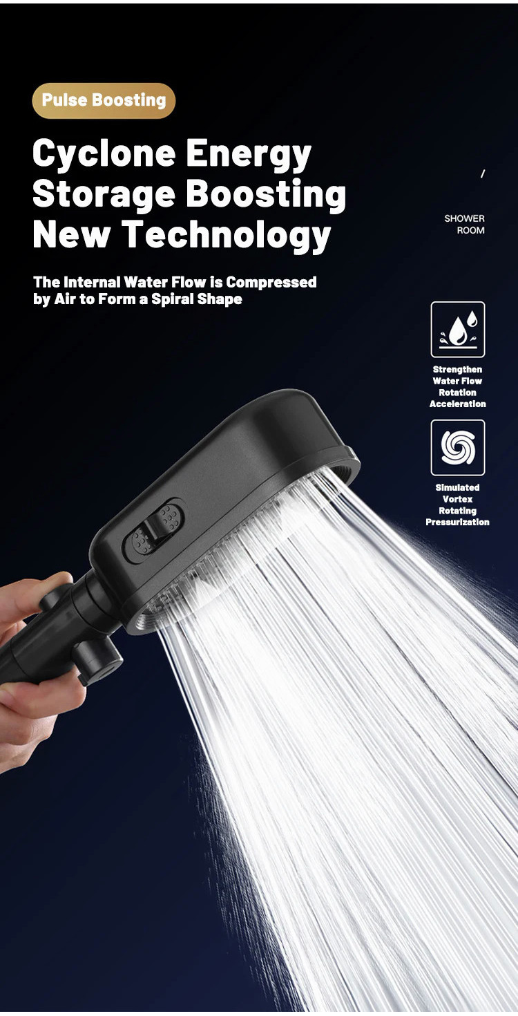 🇸🇬SG Local stock🇸🇬3-Mode Shower Head with Stop Button High Pressure ...