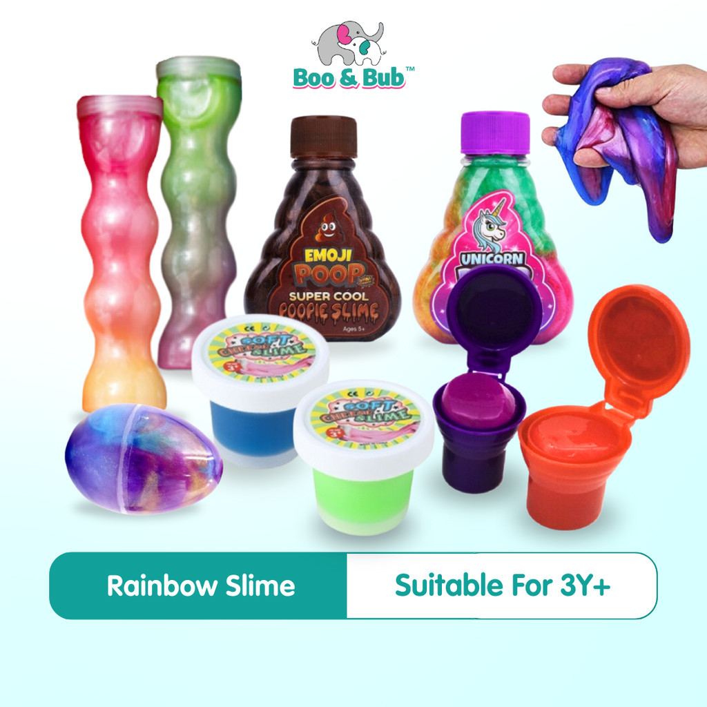 🌈 Rainbow Slime🌈 | Mud Modeling Glitter Children Plasticine Magic ...