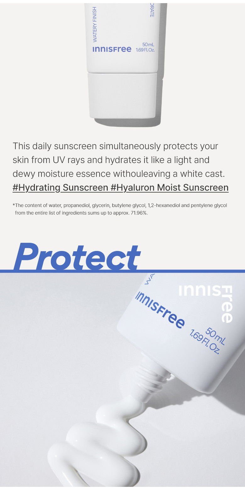 [INNISFREE Official] Hyaluron Moist Sunscreen 50ml - SPF with ...