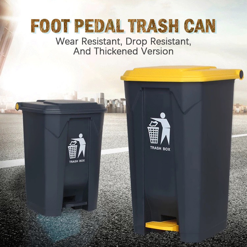 30L/50L Plastic Commercial Dustbin with Foot Dustbin with Pedal Dust ...