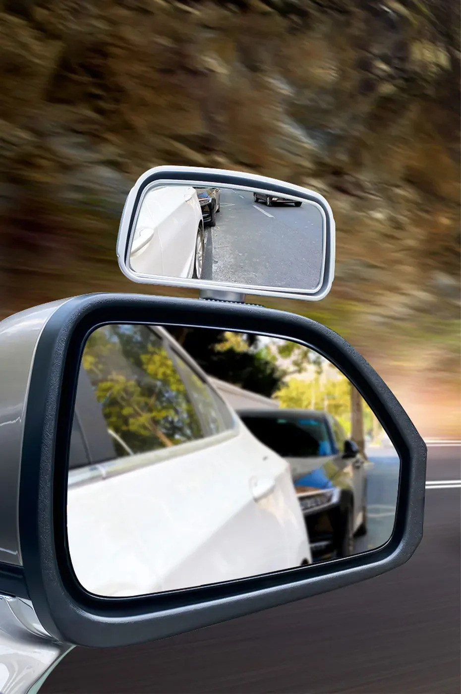 360 Degree Adjustable Wide Angle Side Rear Mirror Blind Spot Convex ...