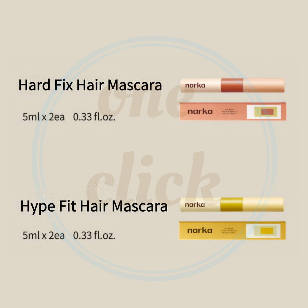 NARKA Hype Fit & Hard Fix Hair Mascara Duo Set (5ml x 2) | Flyaway ...