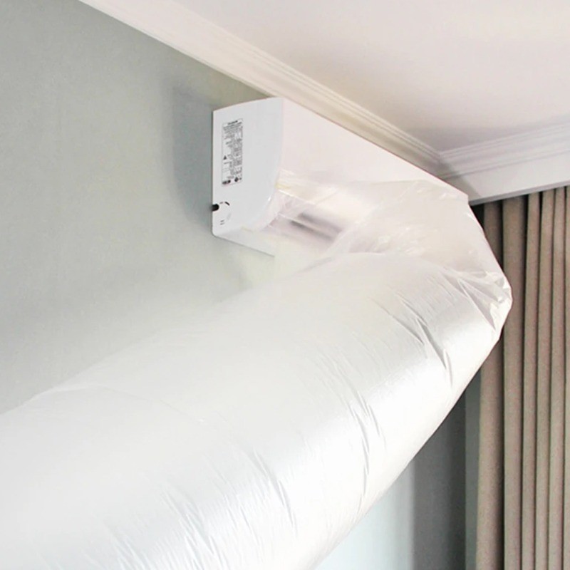 16 M/Roll PE Plastic Air Conditioner Blowing Extended Bag Flexible ...