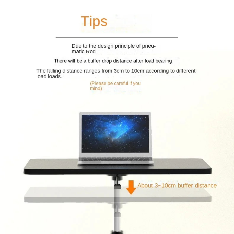 Movable Lifting Table with Pulley Small Sofa Bedside Table Standing ...
