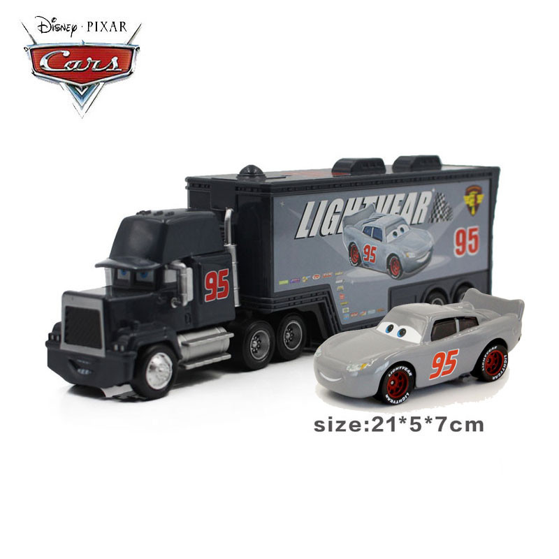 Pixar Cars 2 3 Lightning McQueen Mike Uncle truck Set Metal Diecast ...