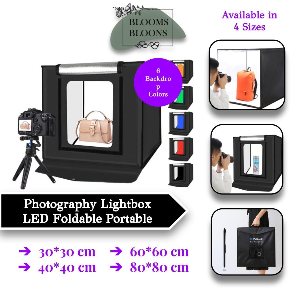 [SG] PULUZ LED Photography Light Box | Portable Product Photo Video ...