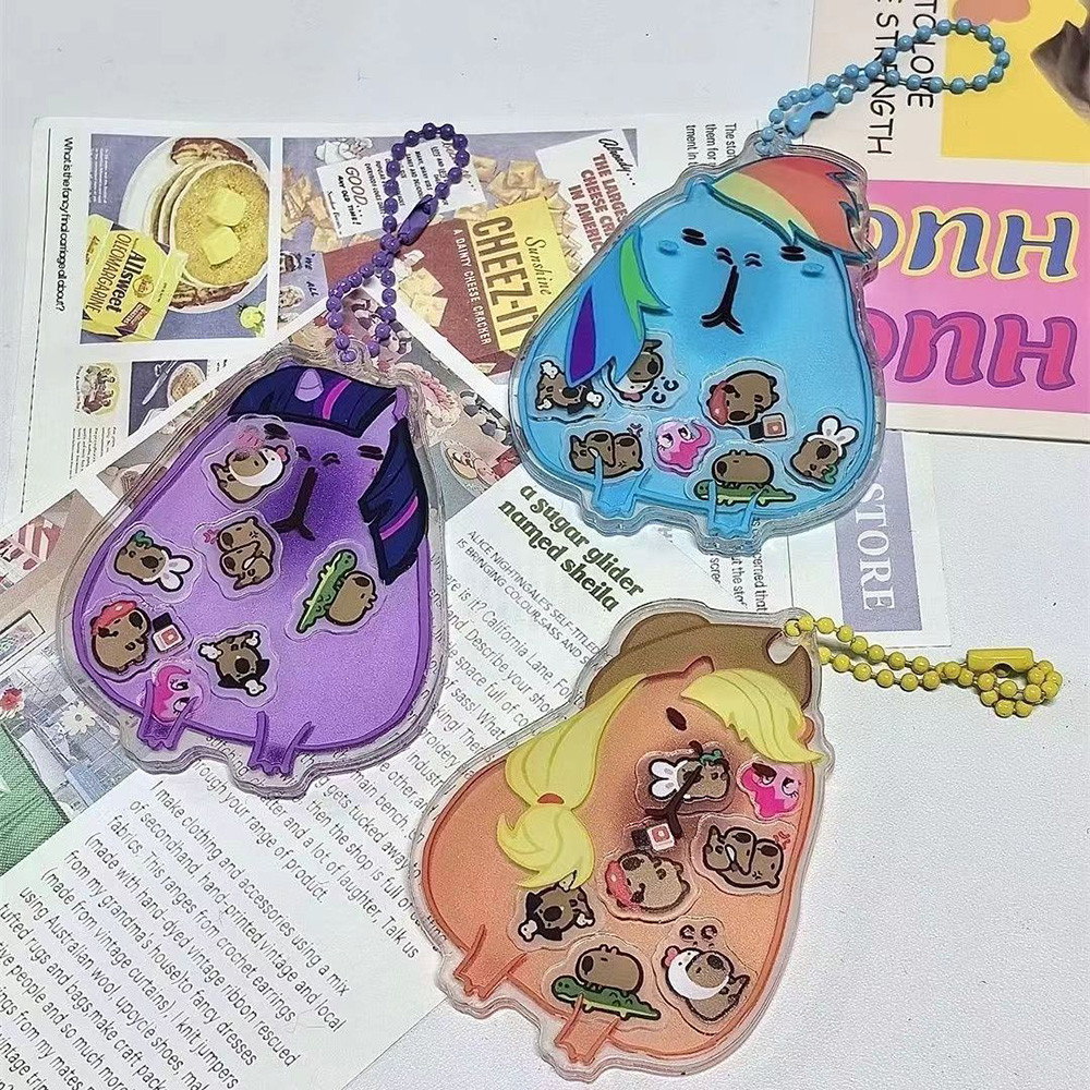 Hatsune Miku Creative Shake Decompress Keychain Cartoon Cute My Little ...