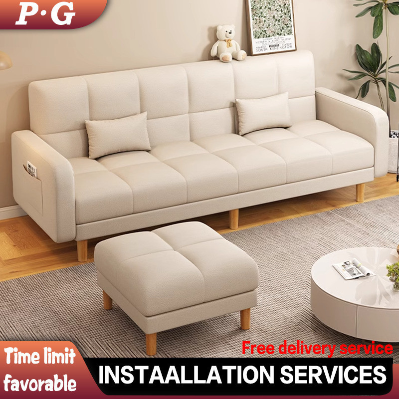 P·G Sofa bed 2024 New Small Apartment Living Simple Modern Three-seat ...