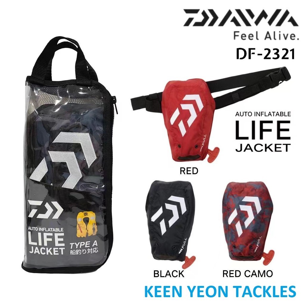 DAIWA 21' AUTO INFLATABLE LIFE JACKET ( DF-2321 ) | Shopee Singapore