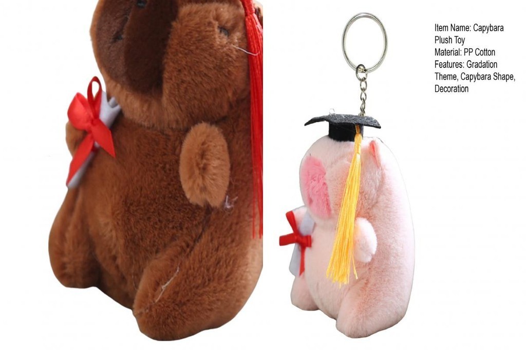 Hanging Capybara Ornament Graduation Hat Capybara Plushie Adorable ...